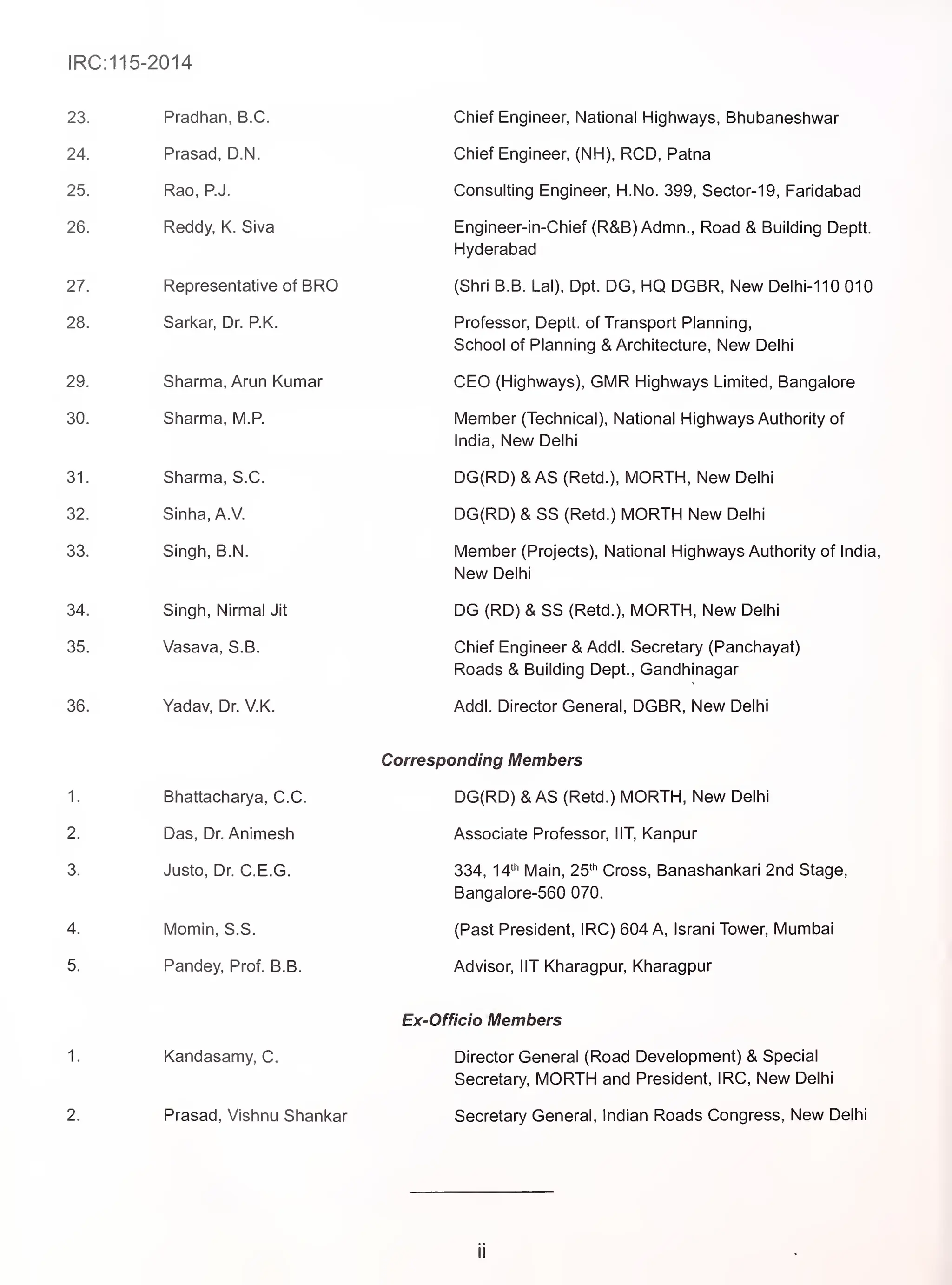IRC115-2014 GUIDELINES FOR STRUCTURAL EVALUATION AND STRENGTHENING OF ...
