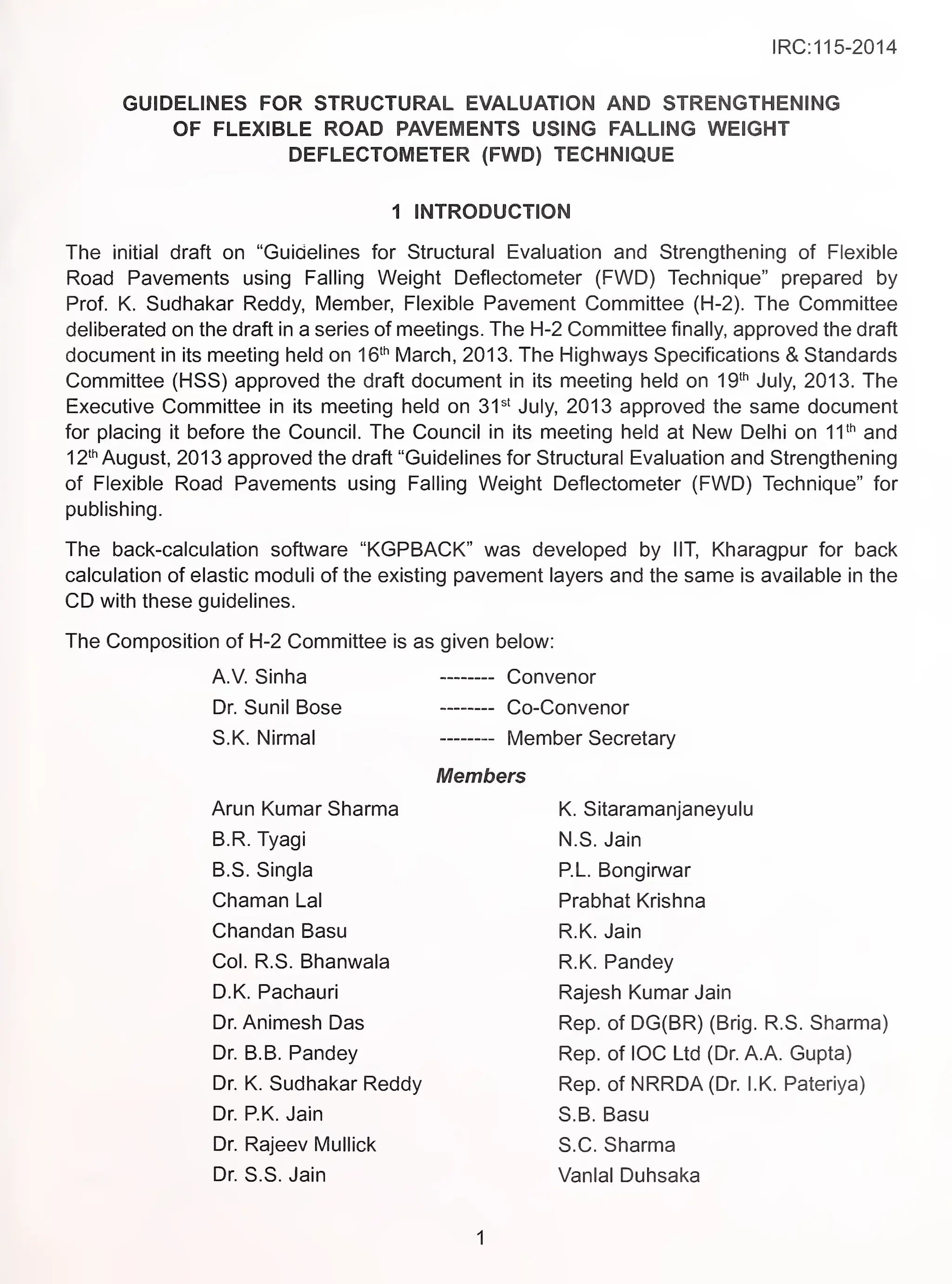 IRC115-2014 GUIDELINES FOR STRUCTURAL EVALUATION AND STRENGTHENING OF ...