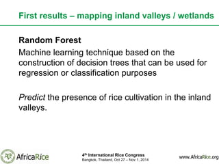Mapping rice and rice growing environments in West-Africa using remote sensing and spatial ...