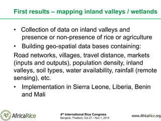 Mapping rice and rice growing environments in West-Africa using remote sensing and spatial ...