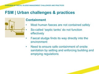 Overview of faecal sludge management challenges and practices | PPTX