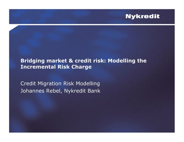 Incremental Risk Charge - Credit Migration Risk | PDF | Stocks and ...