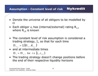 Incremental Risk Charge - Credit Migration Risk | PDF
