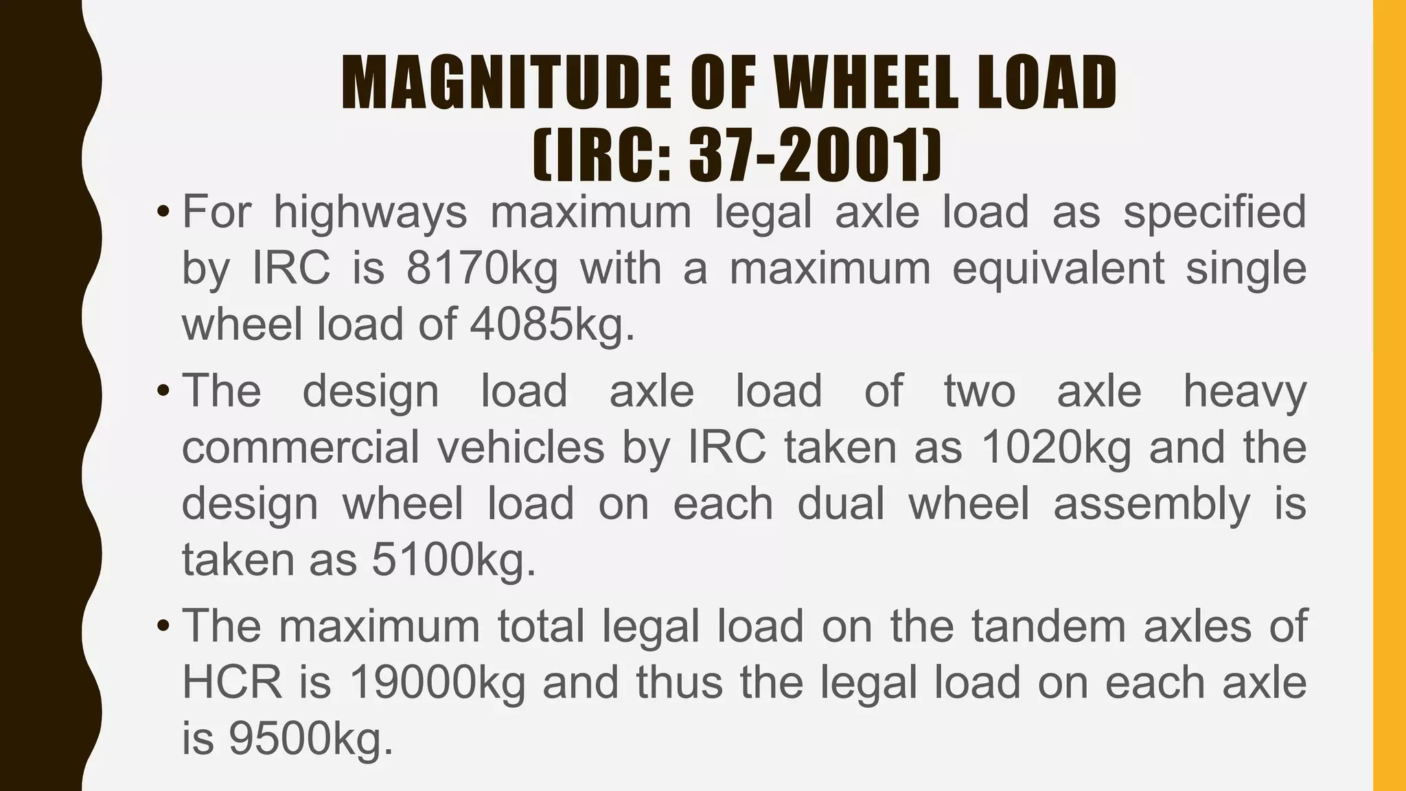 Irc method of design of flexible pavement 1 | PPTX