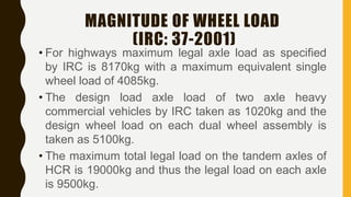 Irc method of design of flexible pavement 1 | PPTX