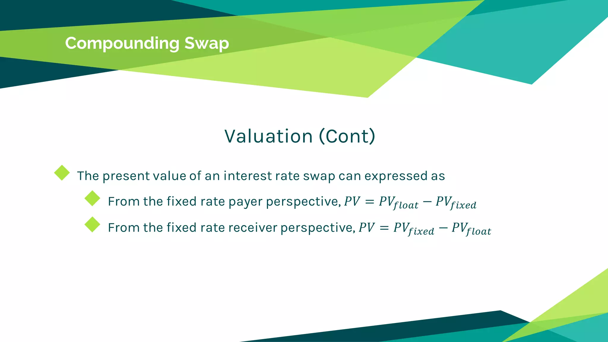 Compounding Swap Valuation Introduction and Practical Guide | PPT