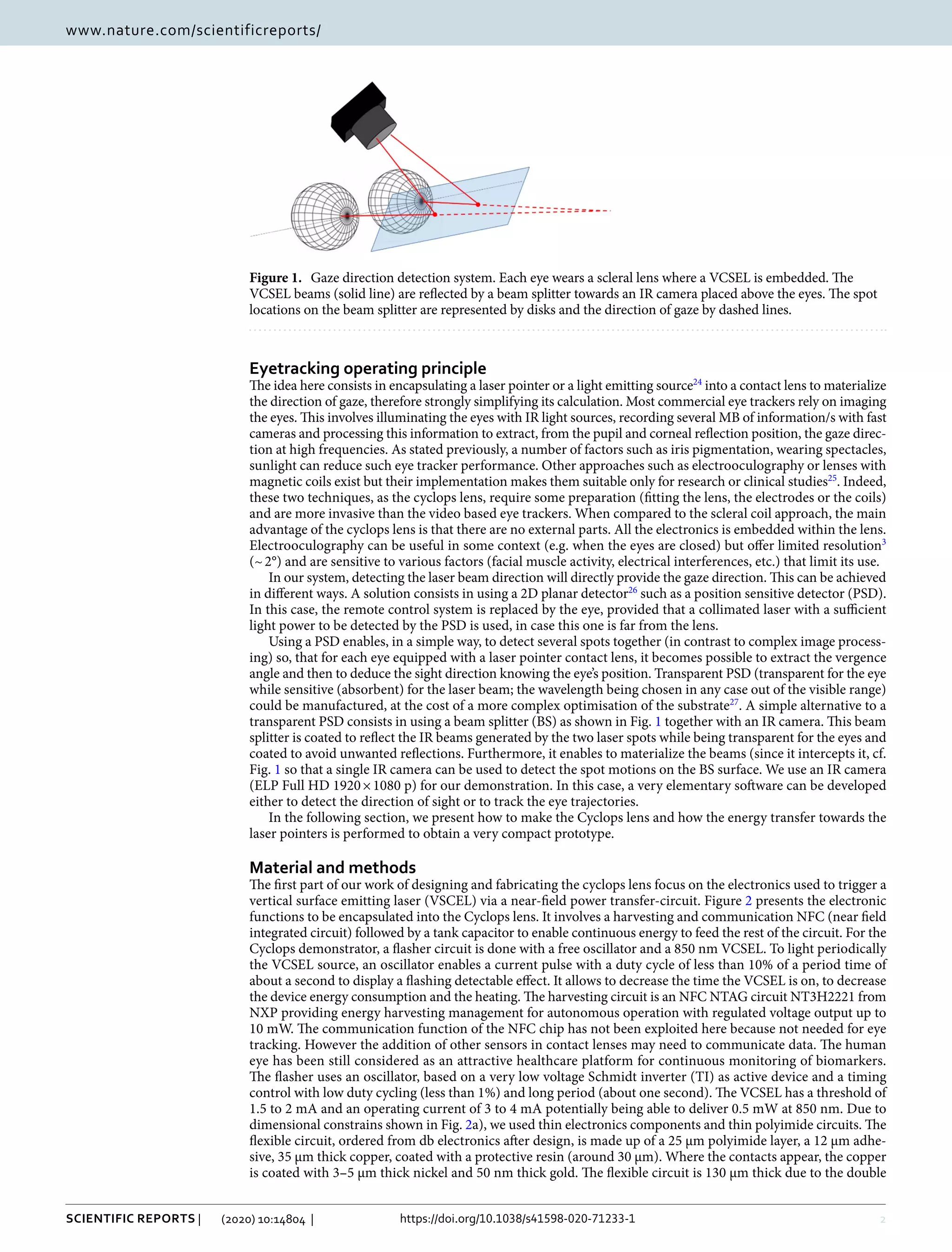 Infrared Eye Tracking Contact Lens | Whitepaper | PDF