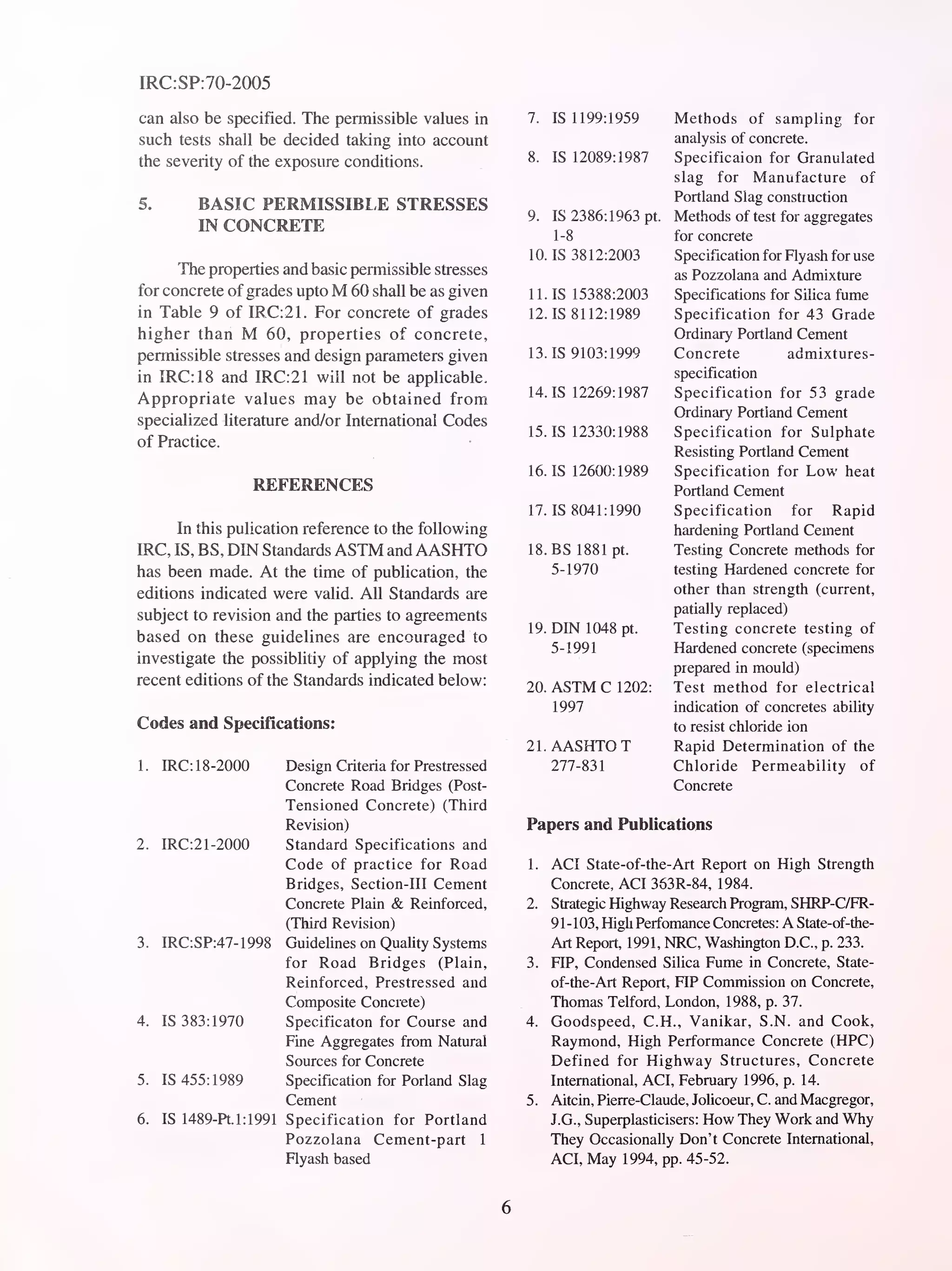 IRC SP 070_ Guidelines for the Use of High Performance Concrete in Bridges.pdf