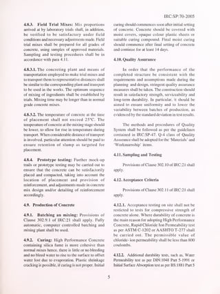 IRC SP 070_ Guidelines for the Use of High Performance Concrete in ...