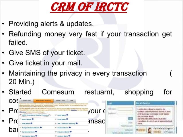 IRCTC ( E-BUSINESS) | PPT