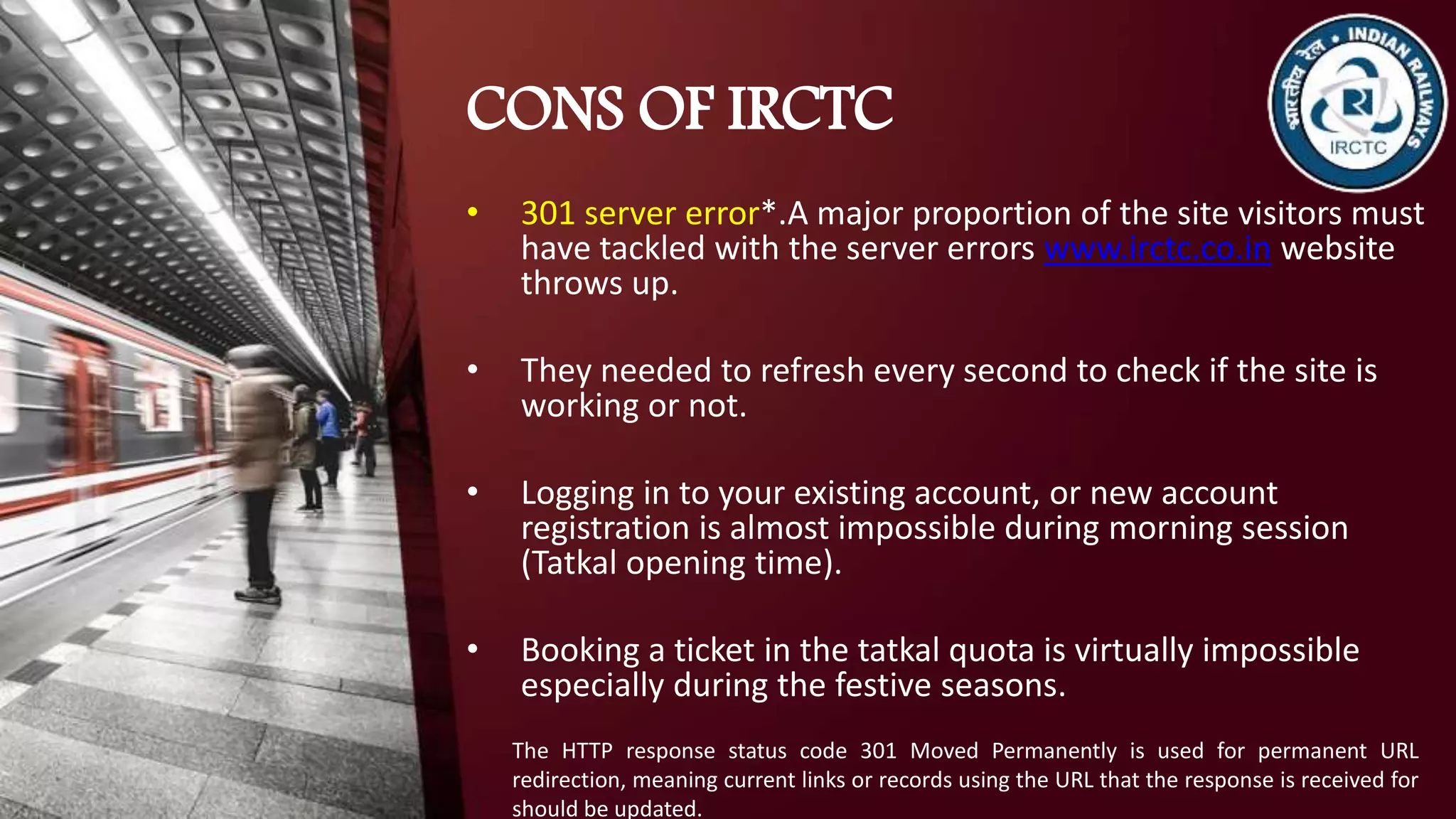 IRCTC - A Review | PPT