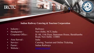 IRCTC - A Review | PPTX