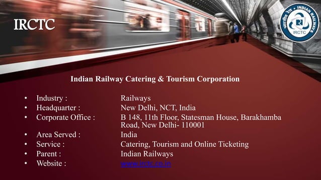 IRCTC - A Review | PPT