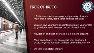 IRCTC - A Review | PPT