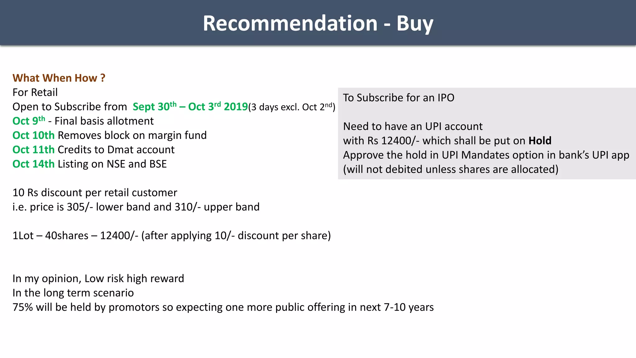 IRCTC IPO ANALYSIS | PPT
