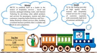Marketing plan of IRCTC | PPTX
