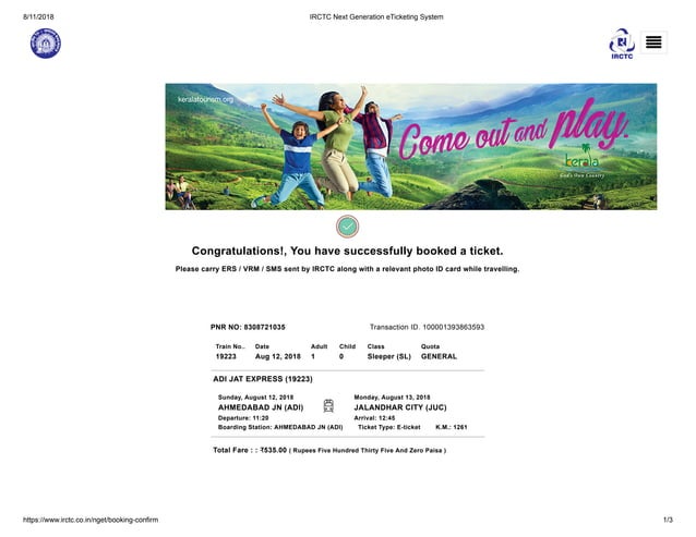 Irctc next generation e ticketing system | PDF