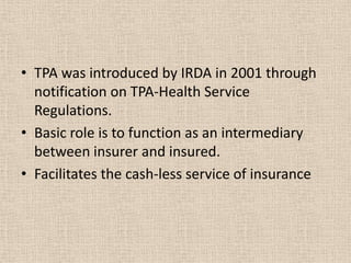 Irda and Tpa in healthcare | PPTX