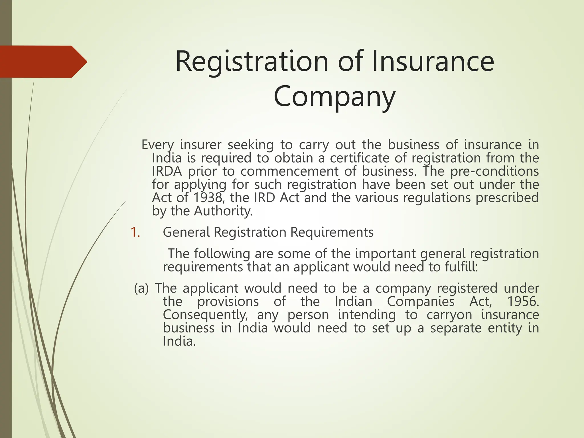 IRDA role in Insurance sector in India .pptx | Free Download
