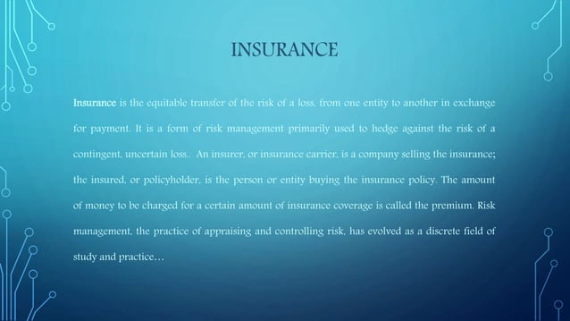 Insurance and IRDA (Insurance Regulatory and Development Authority | PPT