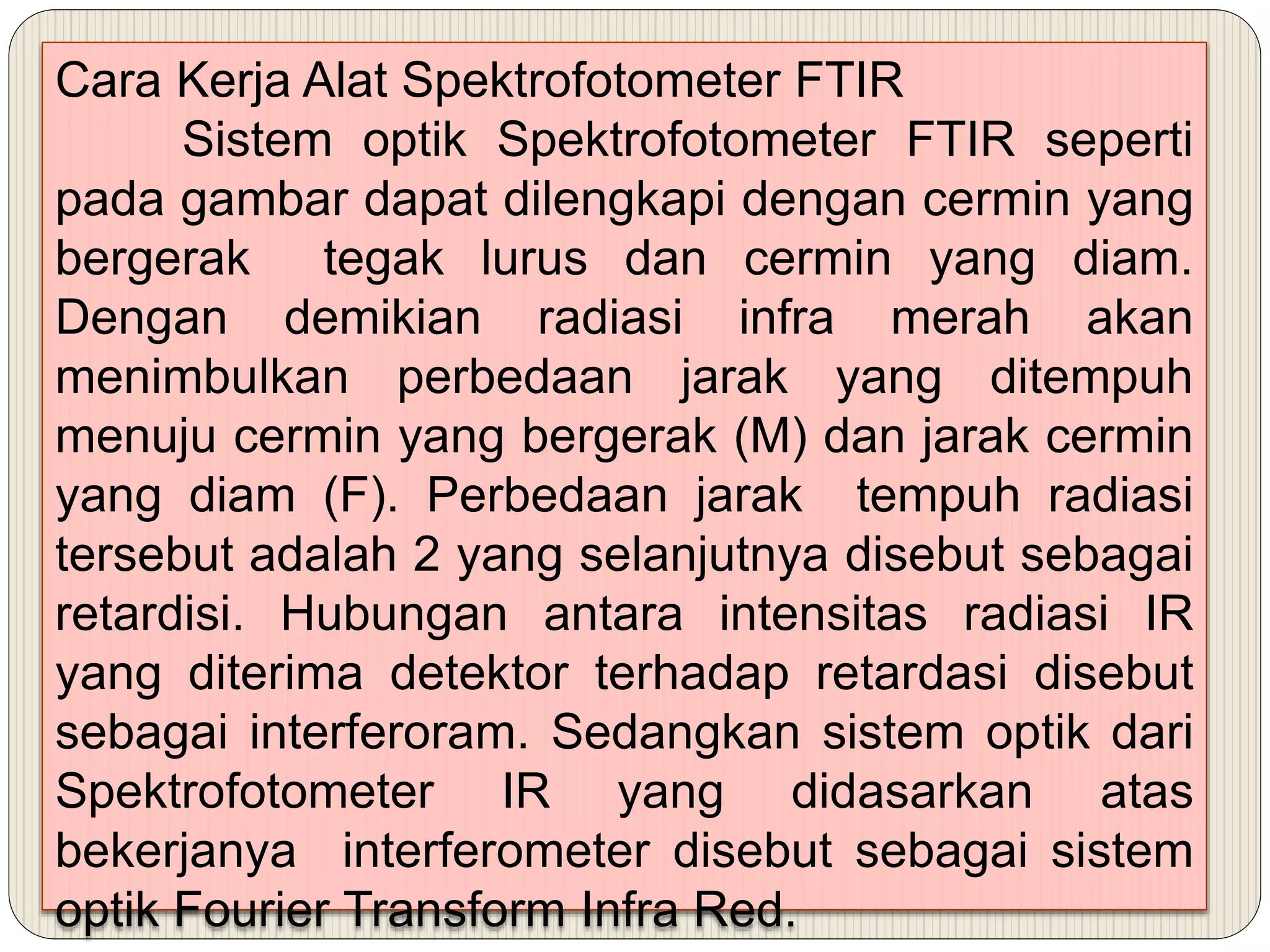 Ir dan ftir | PPTX