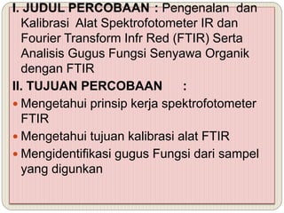Ir dan ftir | PPTX