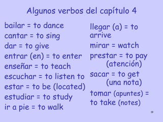 Ir, dar, estar. | PPT