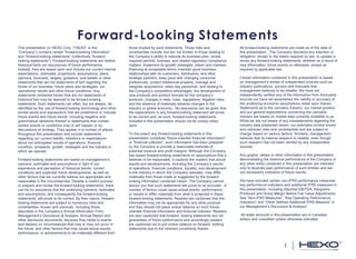 Hexo Corp 2020 Q3 investor deck - 8.19.2020