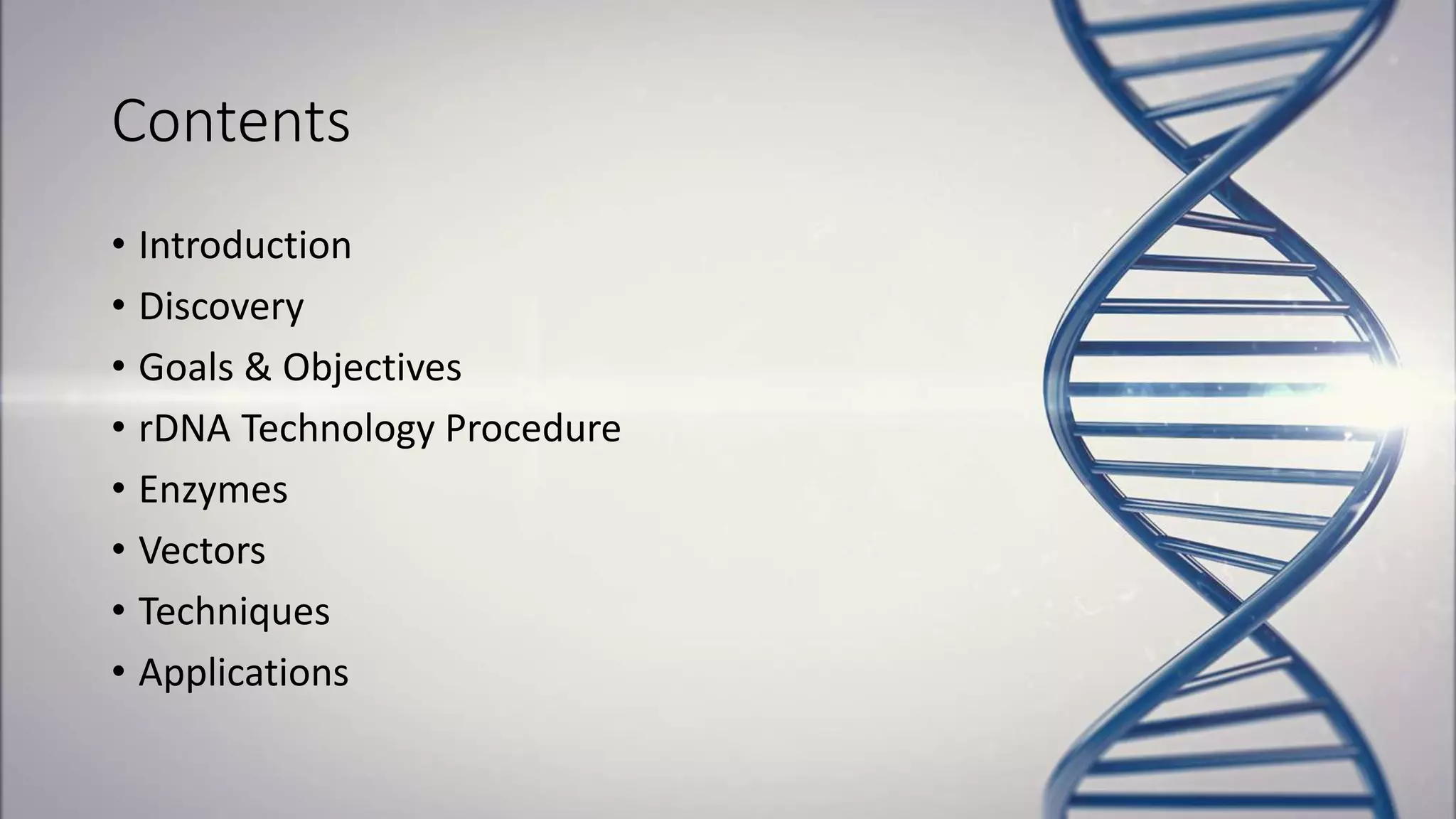 Recombinant DNA Technology | PPT