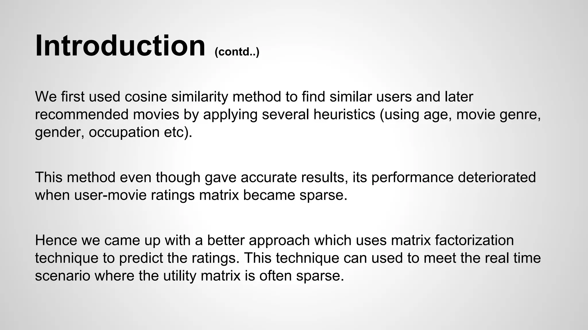 Movie Recommendation engine | PDF