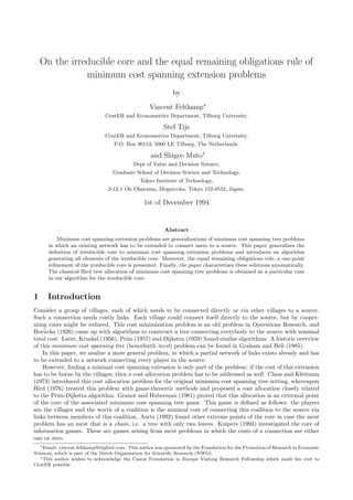 Ireducible core and equal remaining obligations rule for mcst games | PDF