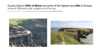 Many landforms of Ireland | PPTX