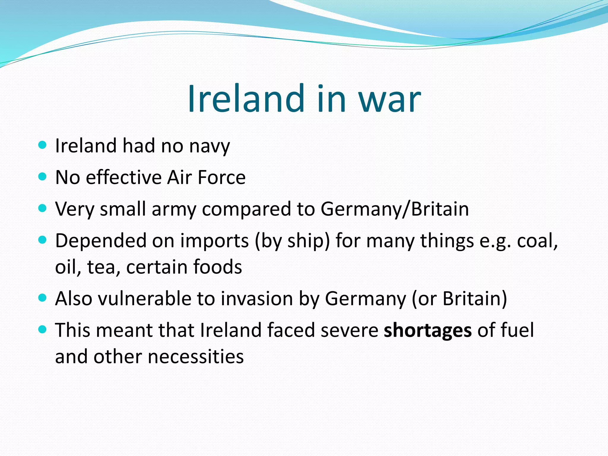 Ireland during World War 2 | PPTX