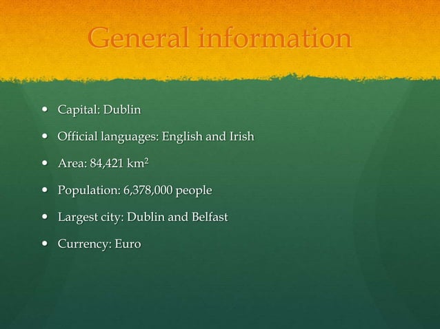 Ireland Powerpoint | PPTX | Europe Travel | Travel Locations