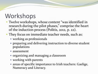Ireland's National Induction Programme for Teachers | PPTX