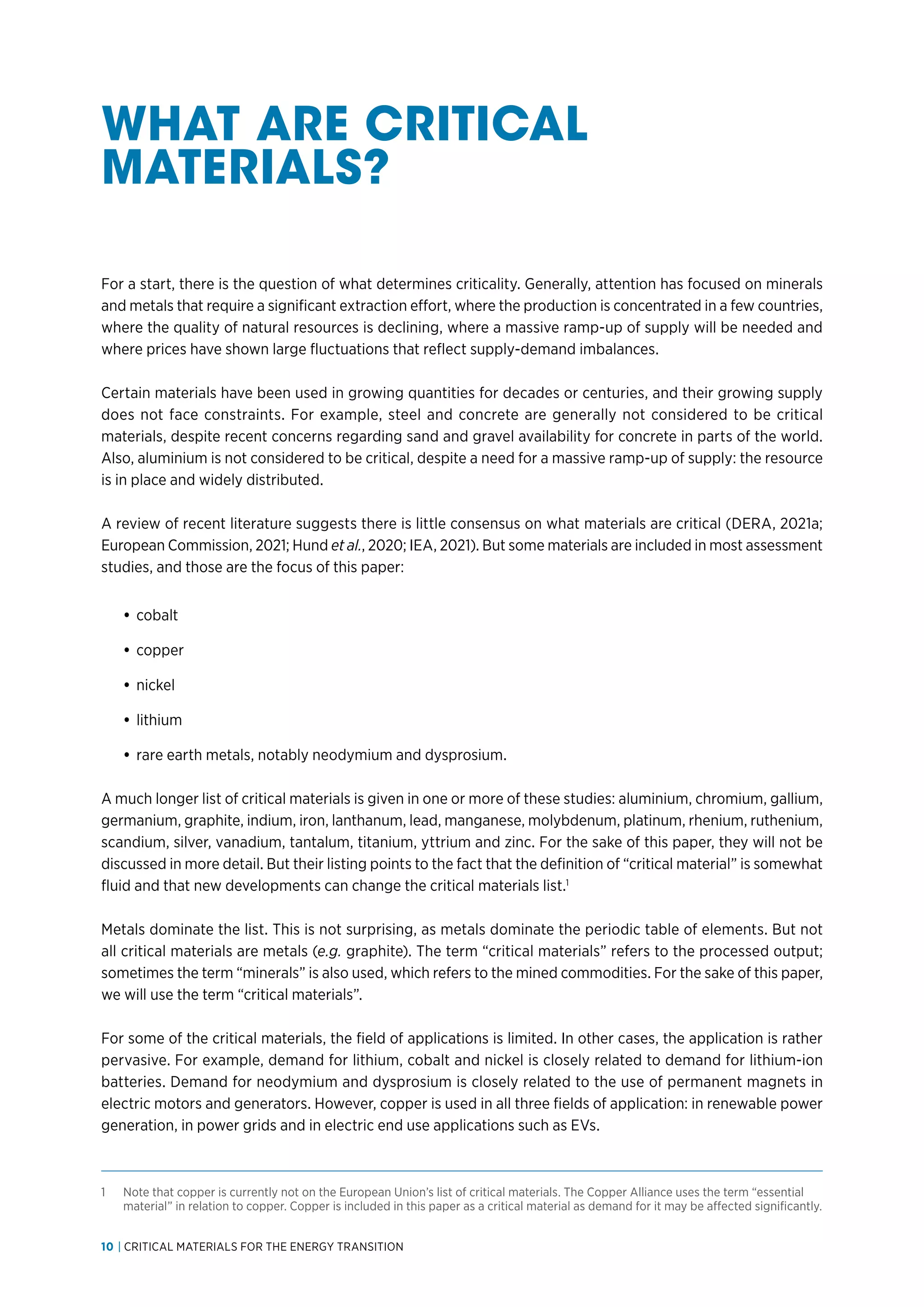IRENA Critical Materials - IRENA Technical Paper | PDF