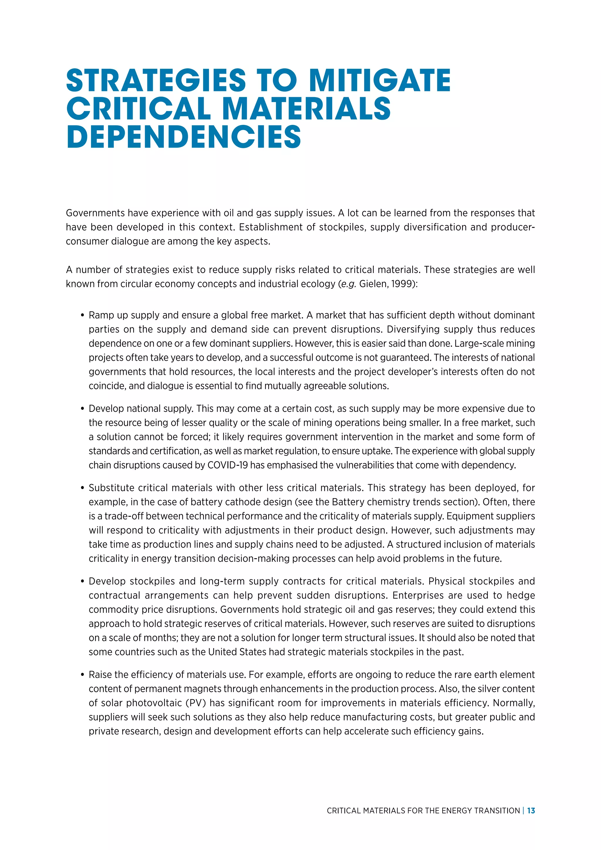 IRENA Critical Materials - IRENA Technical Paper | PDF