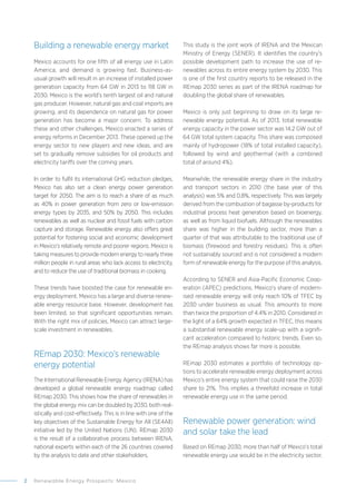 Mexico Energy reform Renewable Energy Roadmap | PDF