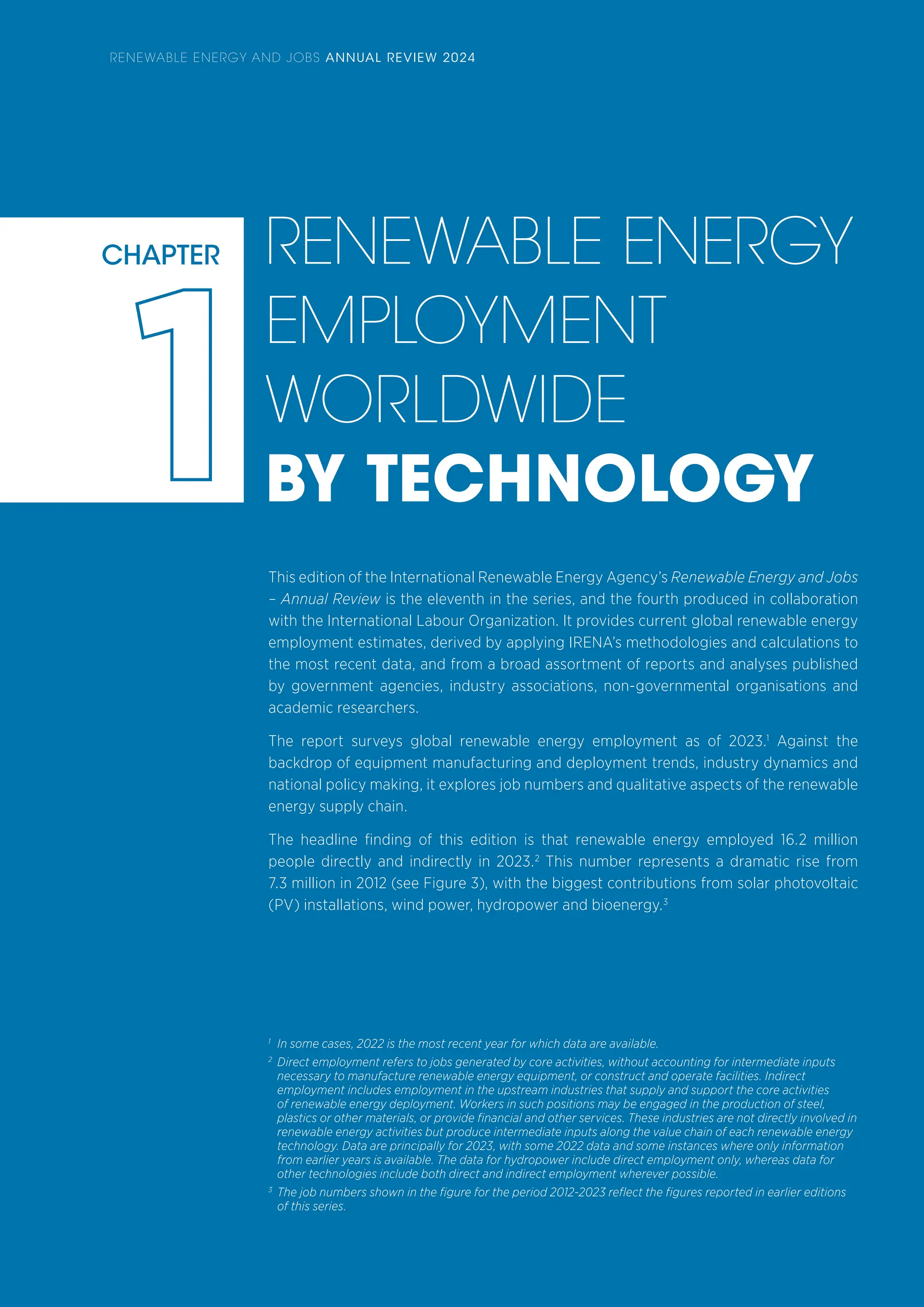 IRENA Renewable Energy and Jobs Report 2024 | PDF