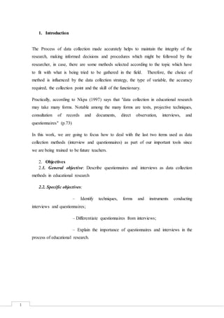 3. Interviews and questionnaires as data collection techniques | DOCX
