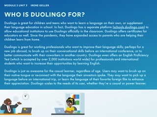 Duolingo: Language Learning, Simplified. | PPT