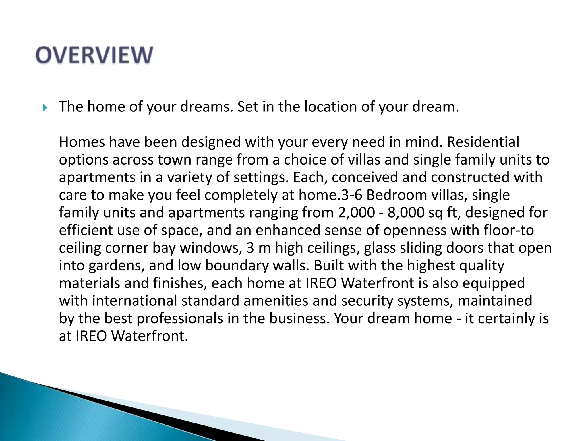 IREO WATERFRONT | PPTX