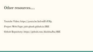 Ire project presentation | PPT