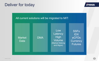 IRESS solutions for Integrated Trading and Clearing | PPTX