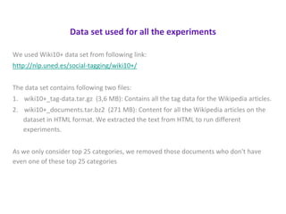 Wikipedia Document Classification | PPTX | Computing | Technology & Computing