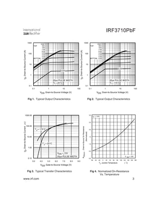 Original N Channel Mosfet IRF3710PBF IRF3710 3710 37A 100V New | PDF