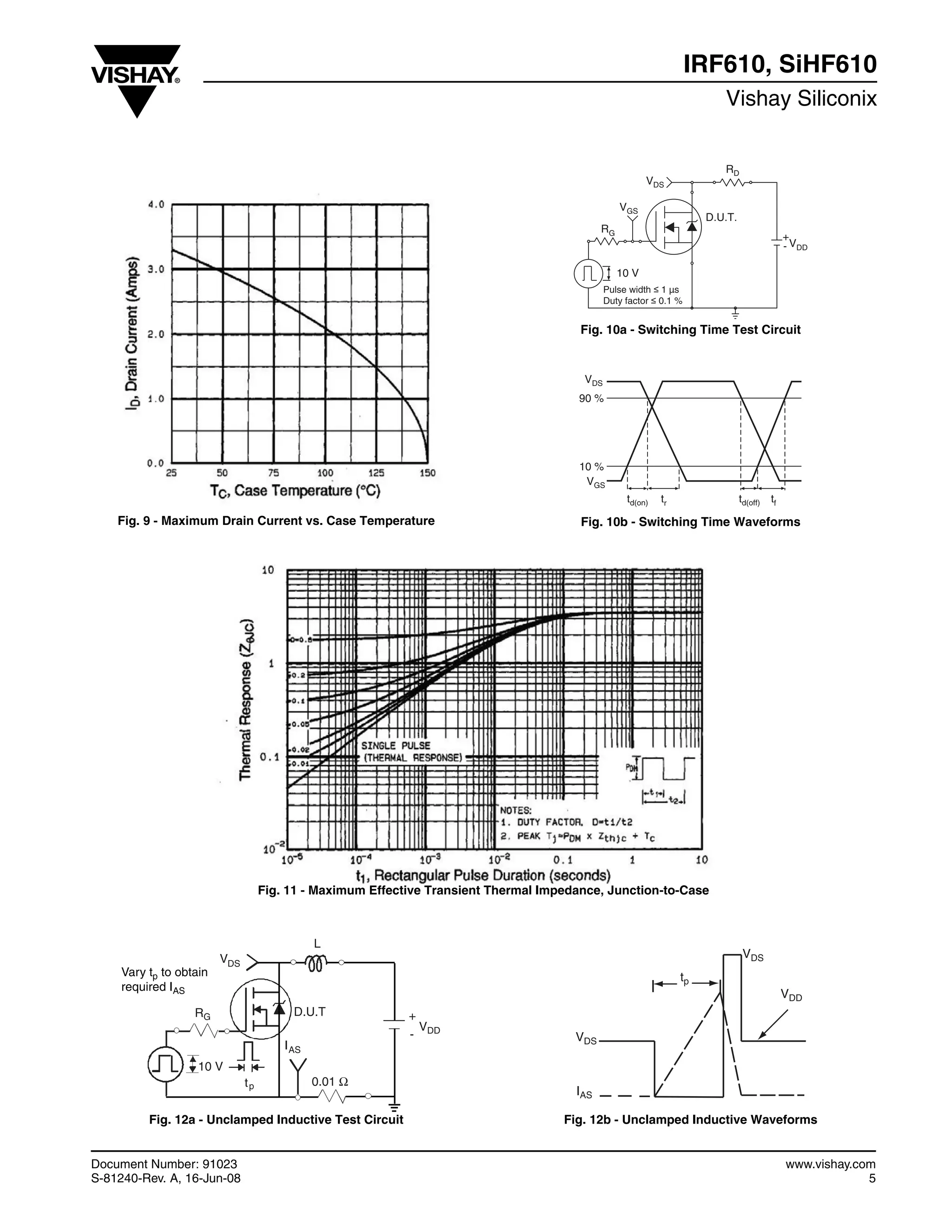 Original N-MOSFET Mosfet IRF610STU IRF610 610 1.8A 200V TO-220 New | PDF