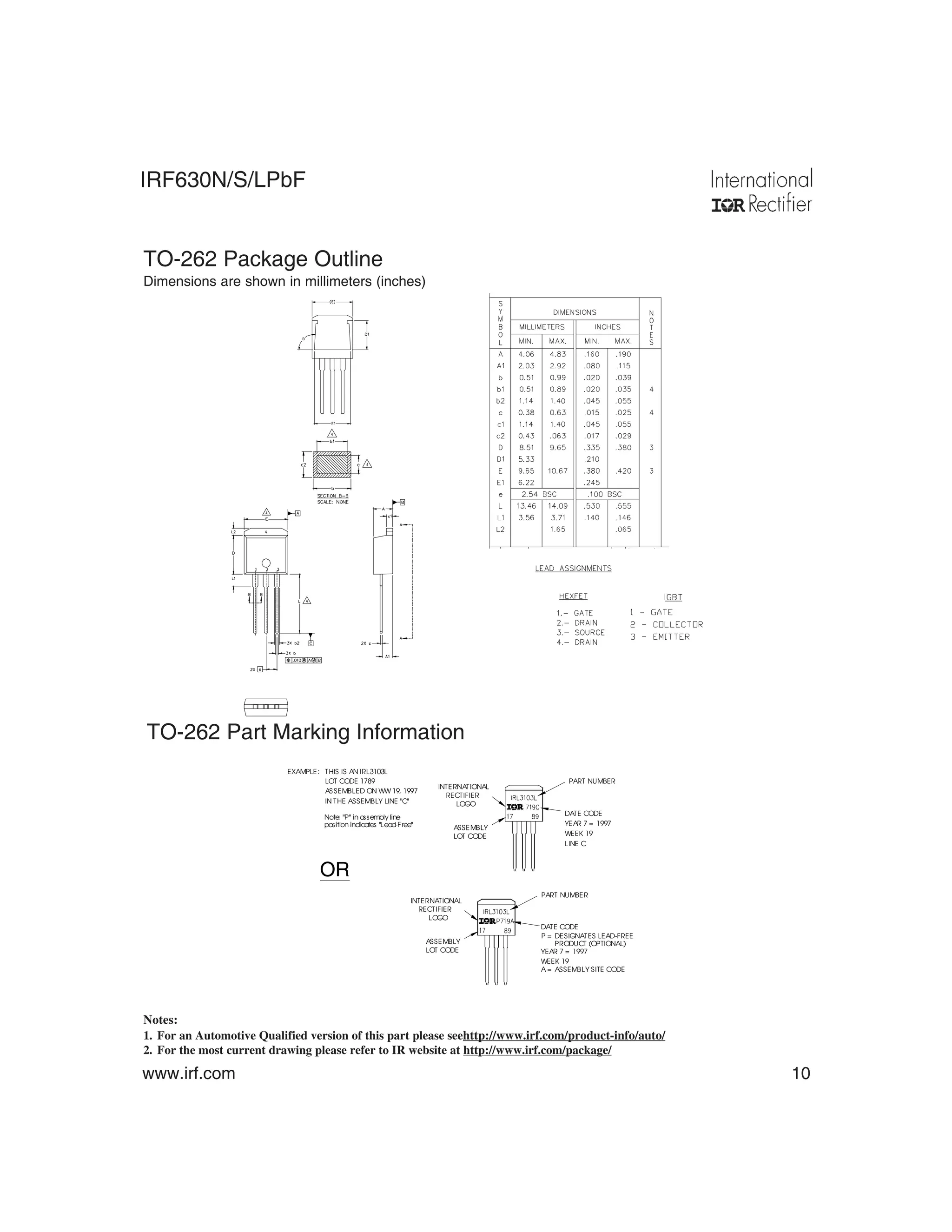 Original N Channel Mosfet IRF630N IRF630 TO-220 9.3A 200V New IR | PDF