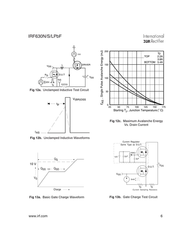 Original N Channel Mosfet IRF630N IRF630 TO-220 9.3A 200V New IR | PDF
