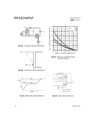 Original MOSFET P-CHANNEL IRF9Z24NPBF IRF9Z24N IRF9Z24 F9Z24N 9Z24 55A ...